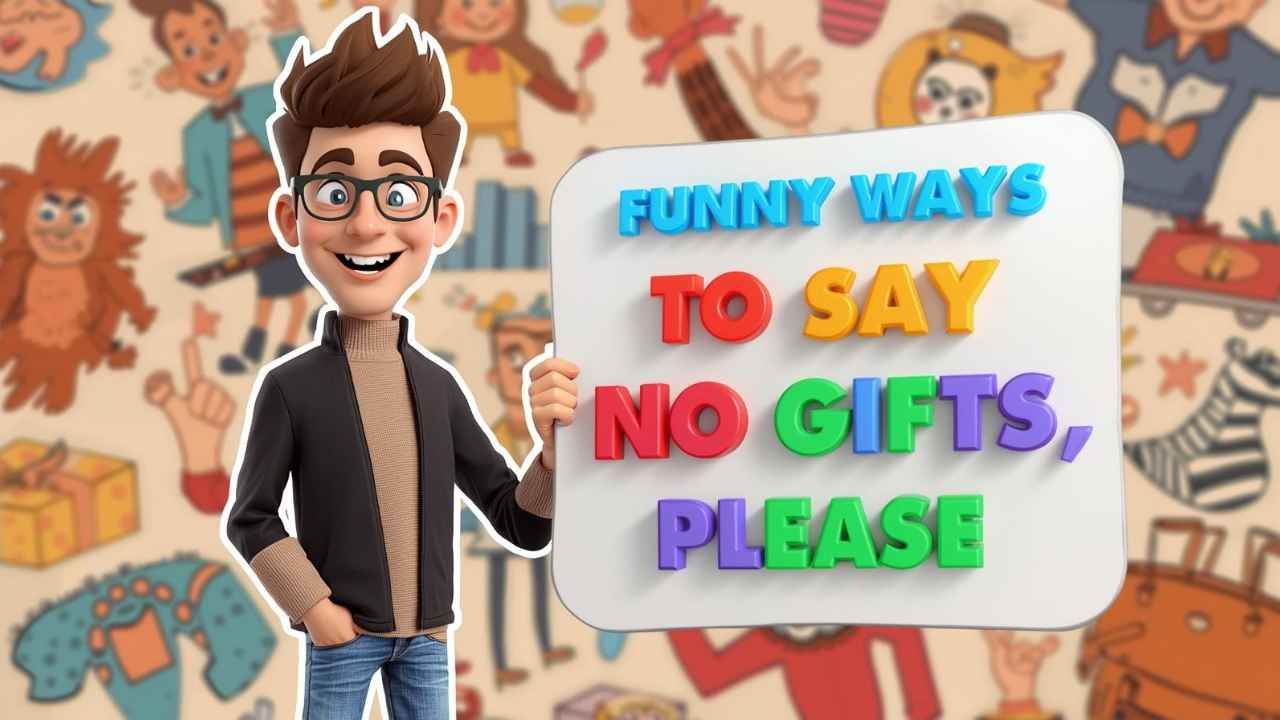 200+ Funny & Creative Ways to Say No Gifts, Please - mindfullsaying.com