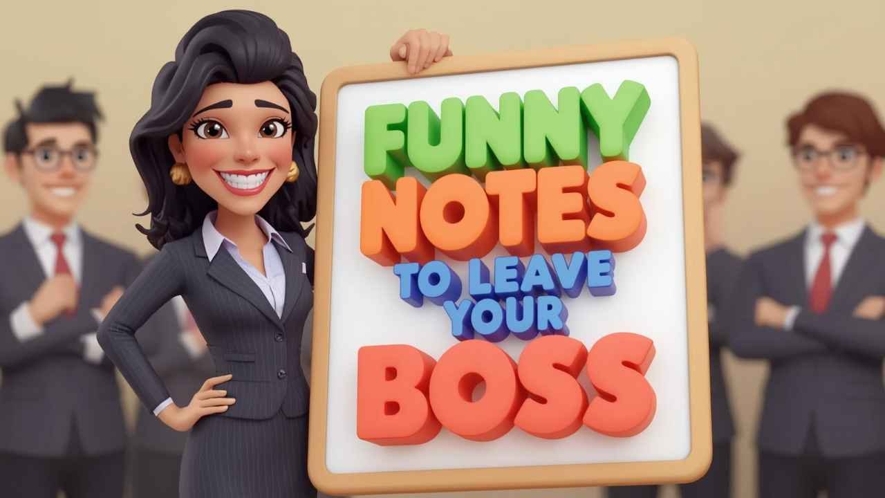 200+ Funny & Creative Notes to Leave Your Boss - mindfullsaying.com